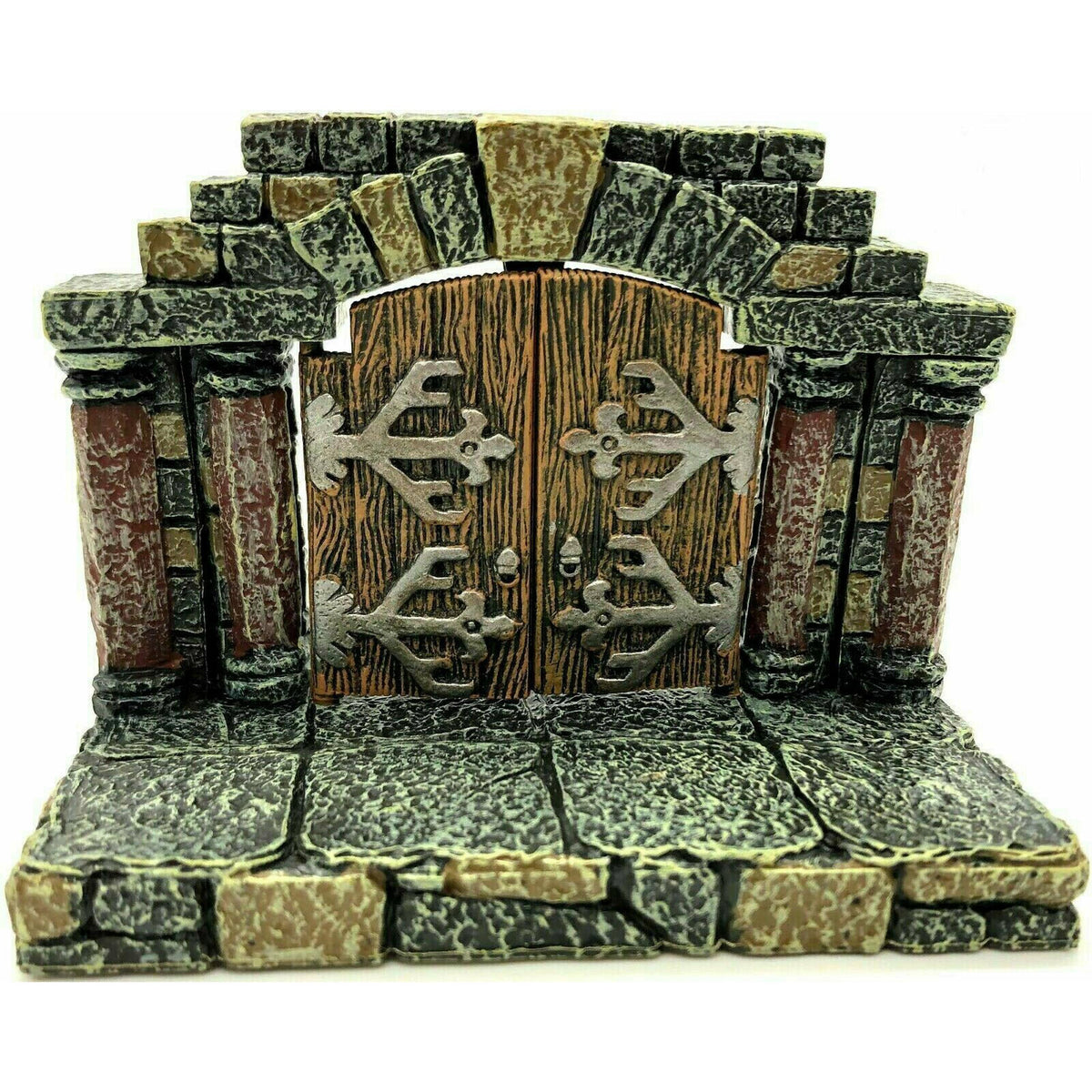 Over the Brick – Vaulted Double Door Frame + Wooden Double Door - Painted