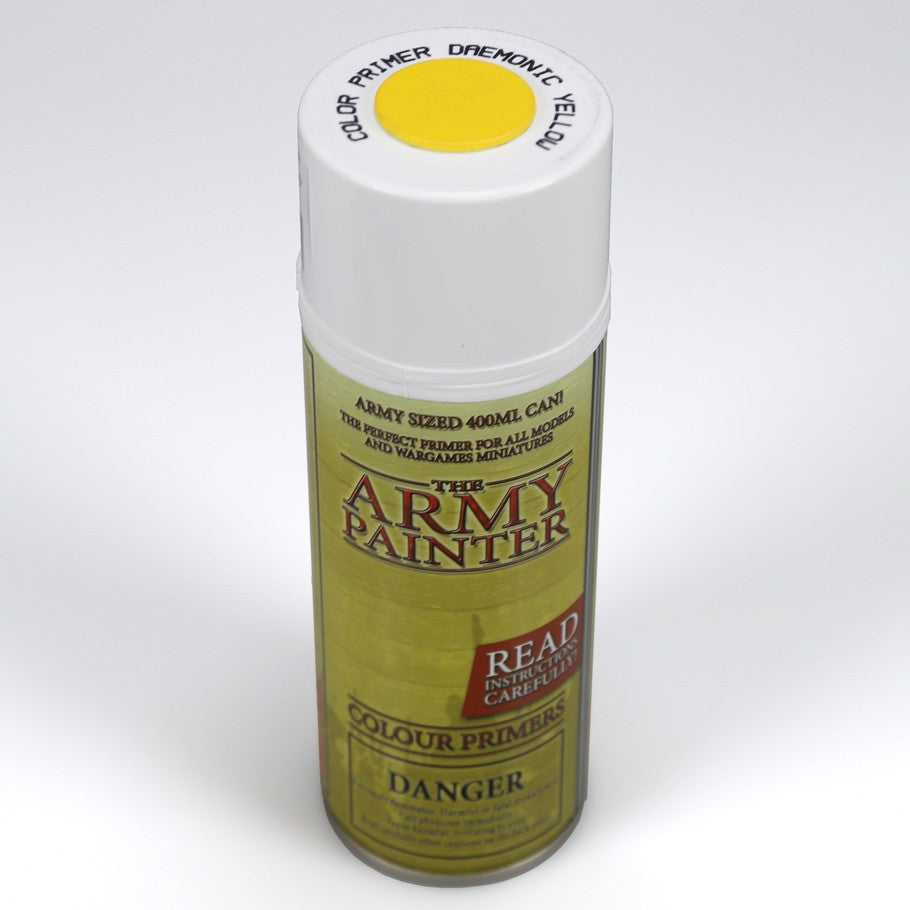 Over the Brick – The Army Painter Colour Primer - Daemonic Yellow
