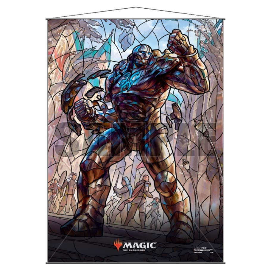 Over the Brick – Wall Scroll: Magic The Gathering - Stained Glass, Karn